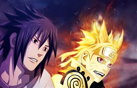 Naruto Uzumaki And Sasuke Uchiha Wallpaper Hd Pixiv Id 3452804 Naruto