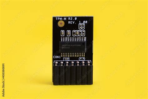 TPM Module Laid On Beige Background TPM Is A Trusted Platform Module Stock Photo Adobe Stock