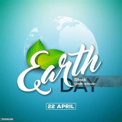 지구와 녹색 잎 지구의 날 그림입니다 4 월에 세계 지도 배경 22 환경 개념 배너 포스터 또는 인사말 카드에 대 한 벡터 디자인입니다 0명에 대한 스톡 벡터 아트 및 기타