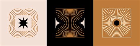 벡터 최소 기하학적 일러스트 세트 트렌디한 추상적 미적 선형 컴포지션 프린트 프레임 및 그래픽 디자인 요소 0명에 대한 스톡 벡터 아트 및 기타 이미지 Istock