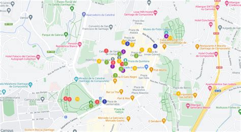 Interactive Map Of Santiago De Compostela