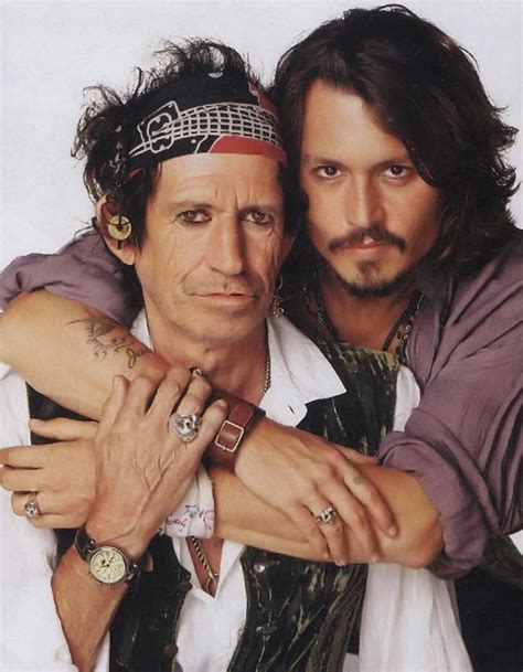 Johnny Depp And Keith Richards In A Photo Shoot For Rolling Stone
