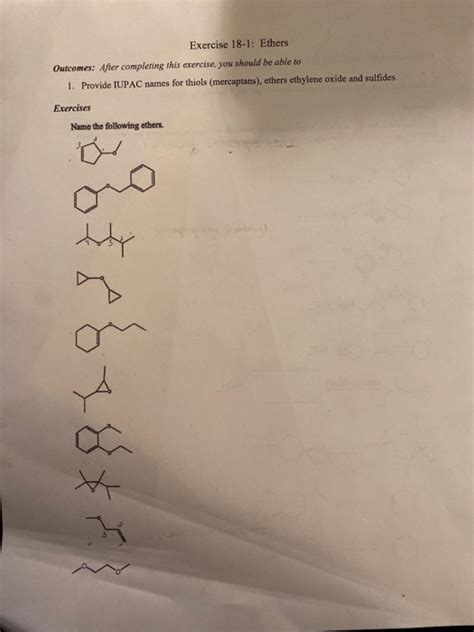 solved exercise 18 1 ethers outcomes after completing this