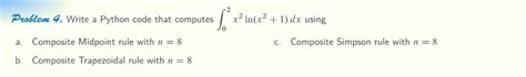 Solved 2 Problem 4 Write A Python Code That