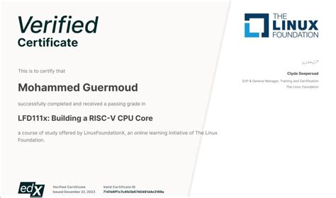 Riscv Linuxfoundation Opensource Mohammed Guermoud