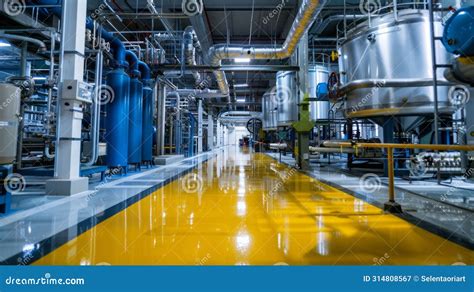Chemical Processing Plant Stock Illustration Illustration Of