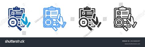 Survey Methadology Icon Set Multiple Style Stock Vector Royalty Free