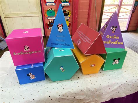 โหลดฟรีโมเดลรูปทรงเรขาคณิต สื่อการสอนคณิตศาสตร์ครูอัง