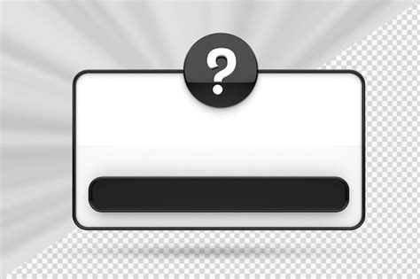 Premium Psd 3d Question Engagement Interface
