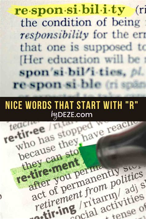 Positive Words That Start With R Bydeze