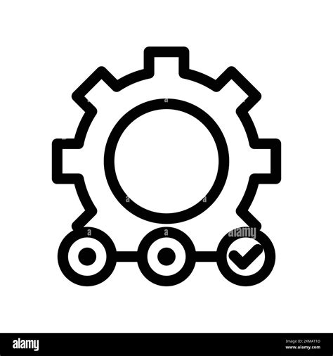 Supply Chain Icon Linear Logo Mark Set Collection In Black And White For Web Stock Vector Image