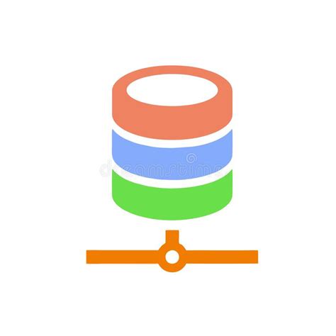 Database Icon Isolated On White Background From Database And Servers Collection Stock Vector