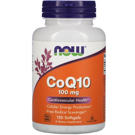 Now Foods, CoQ10, 100 mg, 150 Softgels - iHerb
