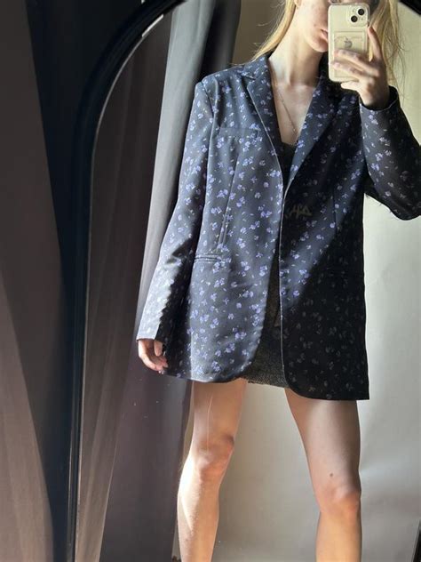 Піджак жакет в квітковий принт — ціна 380 грн у каталозі Піджаки і