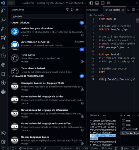 The Vscode Docker Extension Is Not Working Correctly · Issue 3827