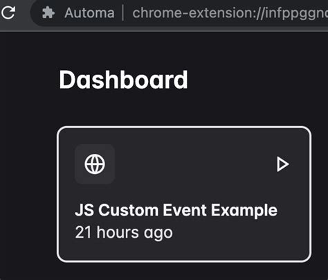 Trigger An Action From A Website With Customevent Andor General Events · Issue 382 · Automaapp