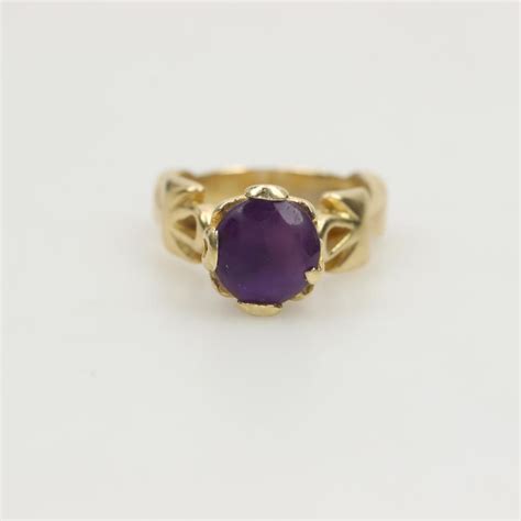 14kt Gold Amethyst Ring Property Room