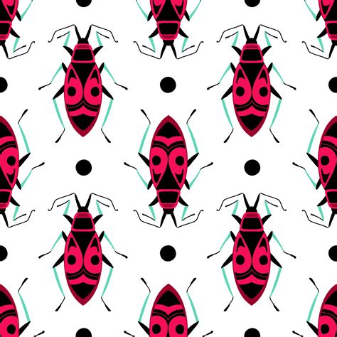 Soldier Bugs Seamless Pattern With Cartoon Element 25368374 Vector Art At Vecteezy