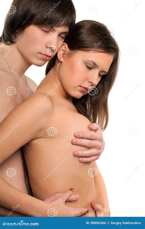 Naked Hugging Couple Stock Photo Image Of Nice Closeup