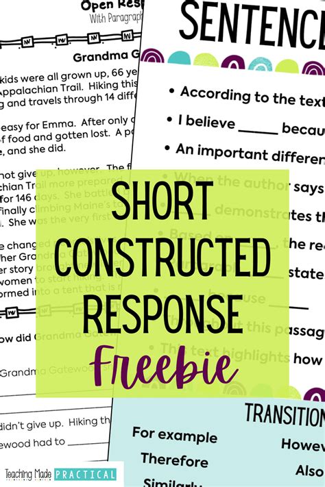 16 Constructed Response Example Questions Teaching Made Practical