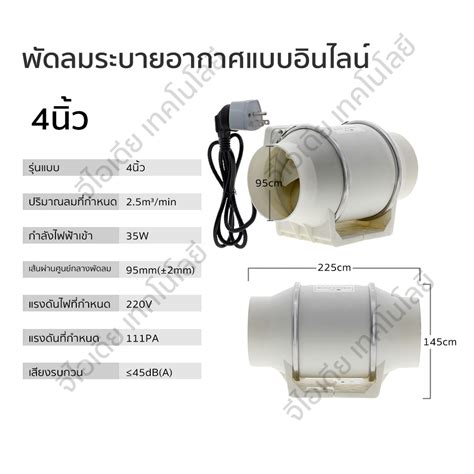 【พร้อมส่ง】พร้อมสวิตซ์ พัดลมดูดอากาศ 2600 หมุนต่อนาท พัดลมห้องครัว เสียงเงียบ พัดลมดูดควันน้ำมัน