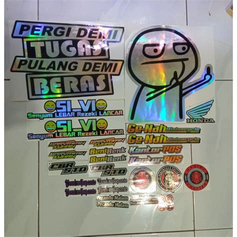 Jual Stiker Custom Pesanan Shopee Indonesia