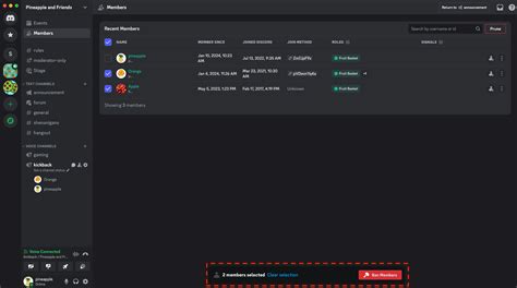 Members Page Discord