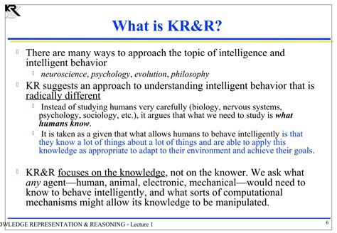 Knowledge Representation And Reasoning Ppt