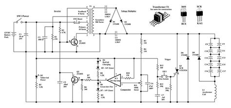 A Detailed Diagram Of An Induction Coil
