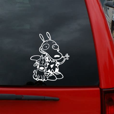 Rockos Modern Life Rocko And Spunky Tall Vinyl Decal Window Sticker