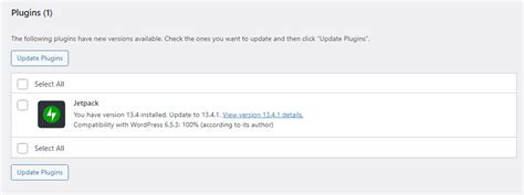 Update Plugins Wpsec
