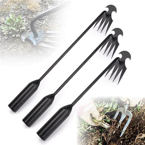 Uprooting Weeding Tool Garden Rake With Long Handle High Strength