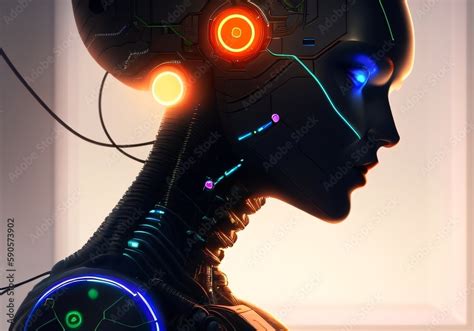 Evil Artificial Intelligence Humanoid Alien Robot Robot With Artificial Intelligence Created