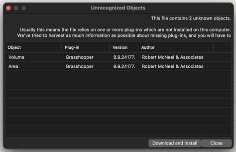 Unrecognized Objects Grasshopper Mcneel Forum