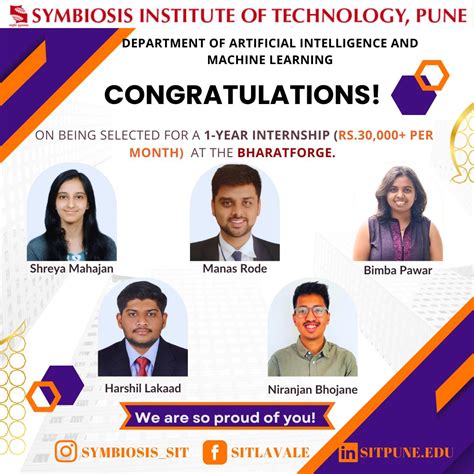 Department Of Ai And Machine Learning Sit Pune On Linkedin Ai Ml Internship Bharatforge