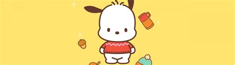 Pochacco Wallpaper 4k Sanrio 5k Yellow Background
