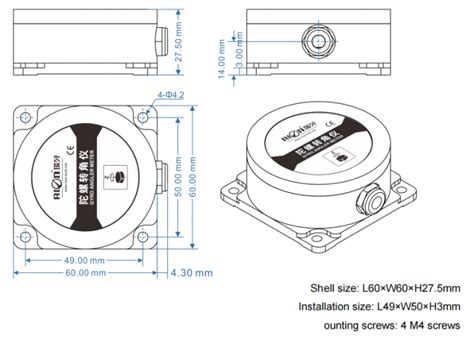 TL740D AGV MEMS Gyroscope Sensor Anti Vibration MODBUS