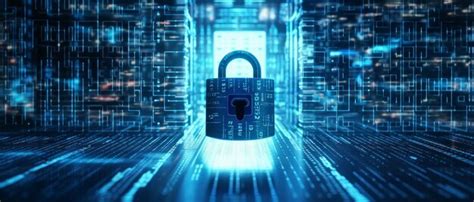 Premium Ai Image Reliable Lock In Blue Tones Concept Of Cyber Security Generative Ai