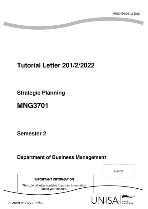 Tutorial Letter 201 Semester 2 2022 Assigment 1 Solutions For Mng3701 Mng3701 201 2