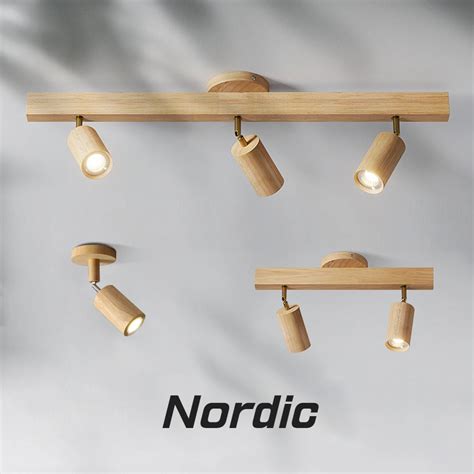 Деревянный светодиодный потолочный светильник | AliExpress