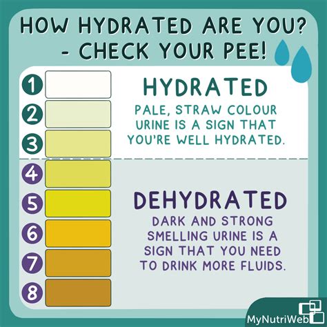 Urine Color Hydration Chart My Xxx Hot Girl Are You Hydrated Urine