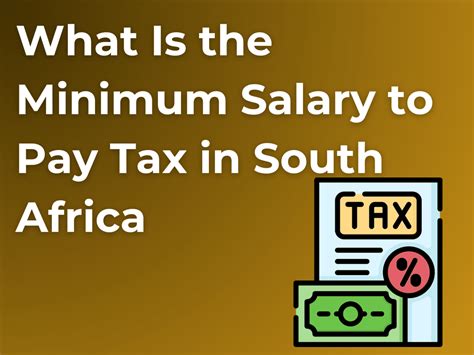 What Is The Minimum Salary To Pay Tax In South Africa