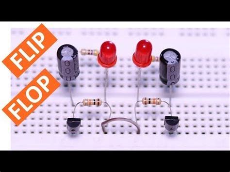Flip Flop Led Flasher Circuit Using Transistor Bc Breadboard Tutorial Artofit