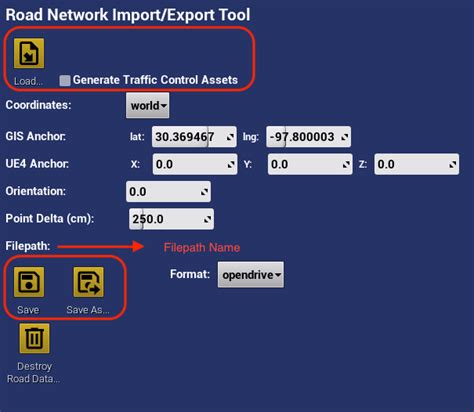Import Export Road Definitions MonoDrive Simulator