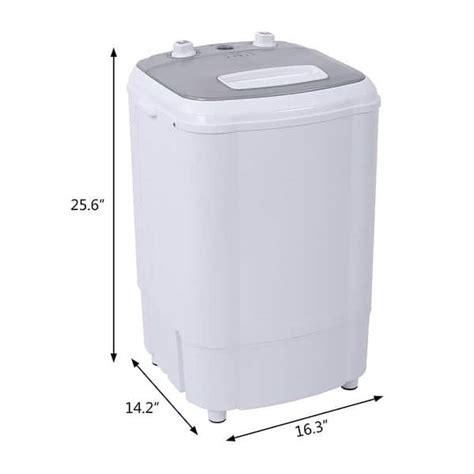 10 Lbs Mini Washing Machine Compact Washer With Drain Pump Bed Bath