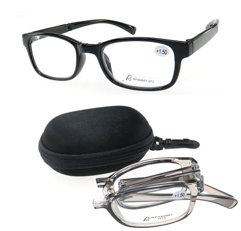 2024 Fashion Portable Plastic Foldable With Case Reading Glasses For