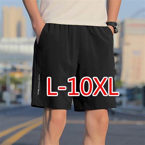 L 10xlกางเกงขาสั้นผู้ชายไซส์ใหญ่ กางเกงลำลองวัยรุ่น Shopee Thailand
