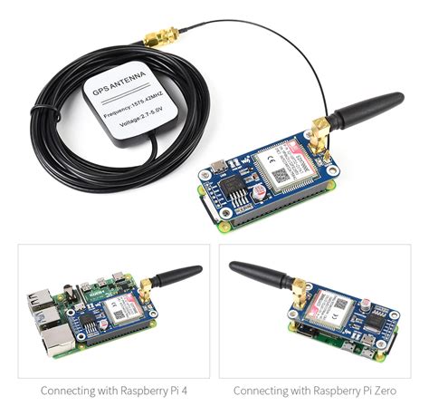 SIM E NB IoT Cat M EDGE GPRS HAT For Raspberry Pi GNSS
