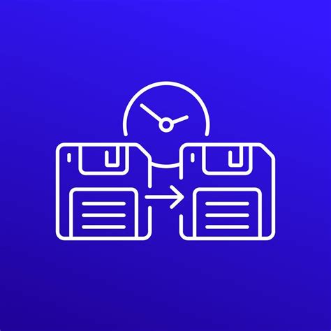 Backup Copy Time Line Icon With Floppy Disks 65461137 Vector Art At