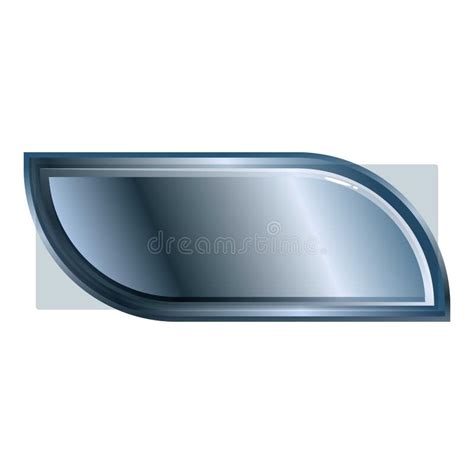 Rounded Rectangle Showing Copy Space With Metallic Gradient Effect